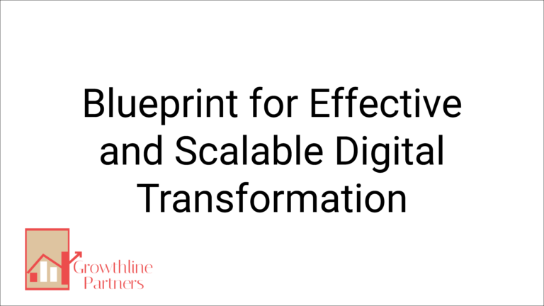Blueprint for effective and scalable digital transformation